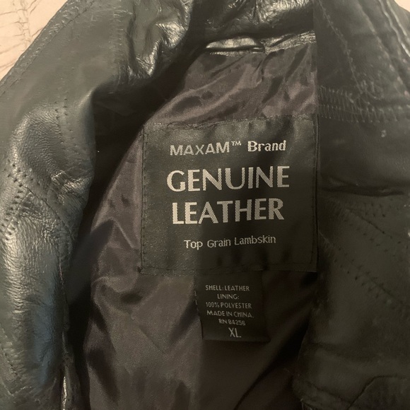 Maxam | Jackets & Coats | Leather Jacket | Poshmark